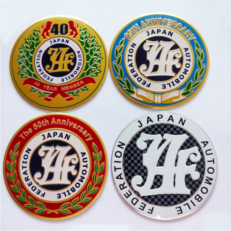 1 X 90mm Big JAF JAPAN AUTOMOBILE FEDERATION Car Auto Motor Emblem ...