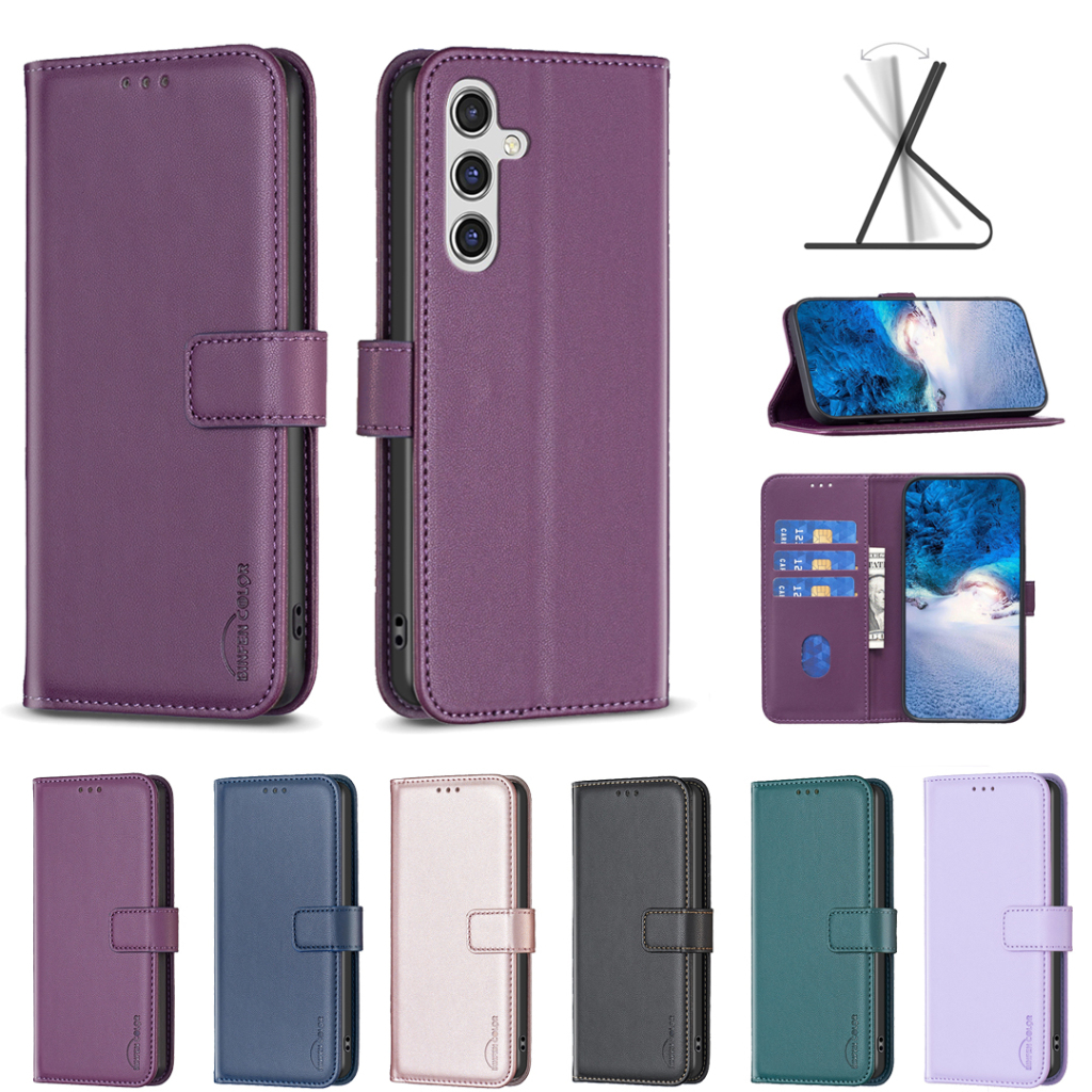 Premium PU Leather Case for Samsung Galaxy A56 A26 A36 A16 A06 A55 A35 ...