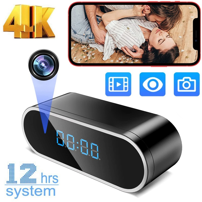 Wifi Mini Camera Clock Mini Camera Recorder HD Secret IR Night Vision ...