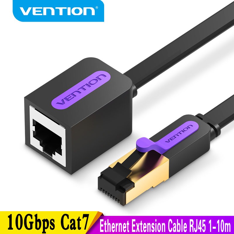 Vention Cat7 Ethernet Extension Cable RJ45 Cat7/Cat6 Male to Female ...