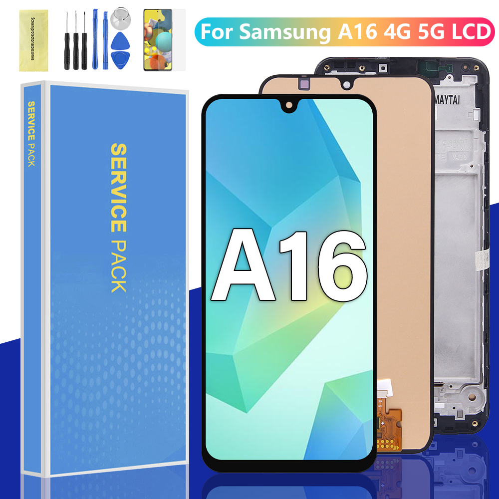 AMOLED For Samsung Galaxy A16 4G 5G LCD Display Touch Screen SM-A16P SM ...