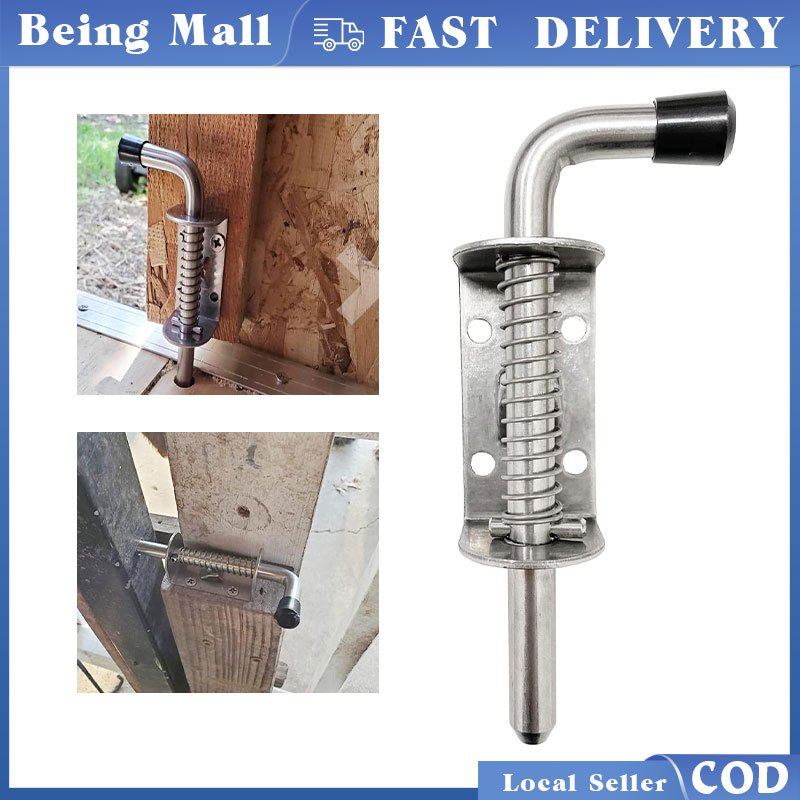 Stainless Steel Spring Pin Latch Heavy Duty Spring Lock Door Cabinet ...