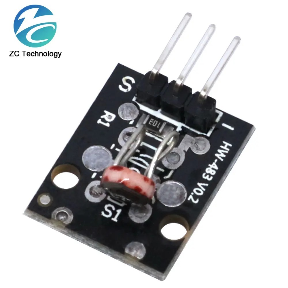 3pin KY-018 Optical Sensitive Resistance Light Detection Photosensitive ...