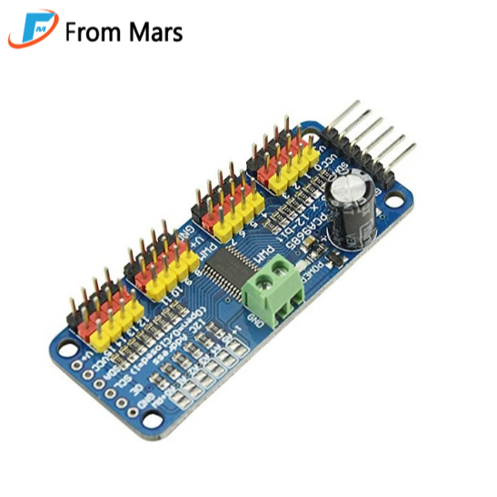 16-channel PWM Servo servo driver board, robot controller, IIC ...