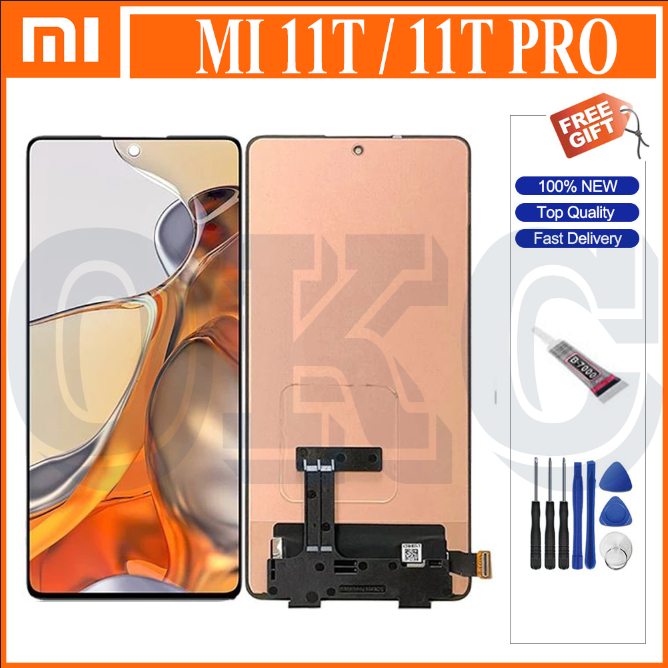 Original AMOLED For Xiaomi Mi 11T PRO LCD With Frame Display Touch ...