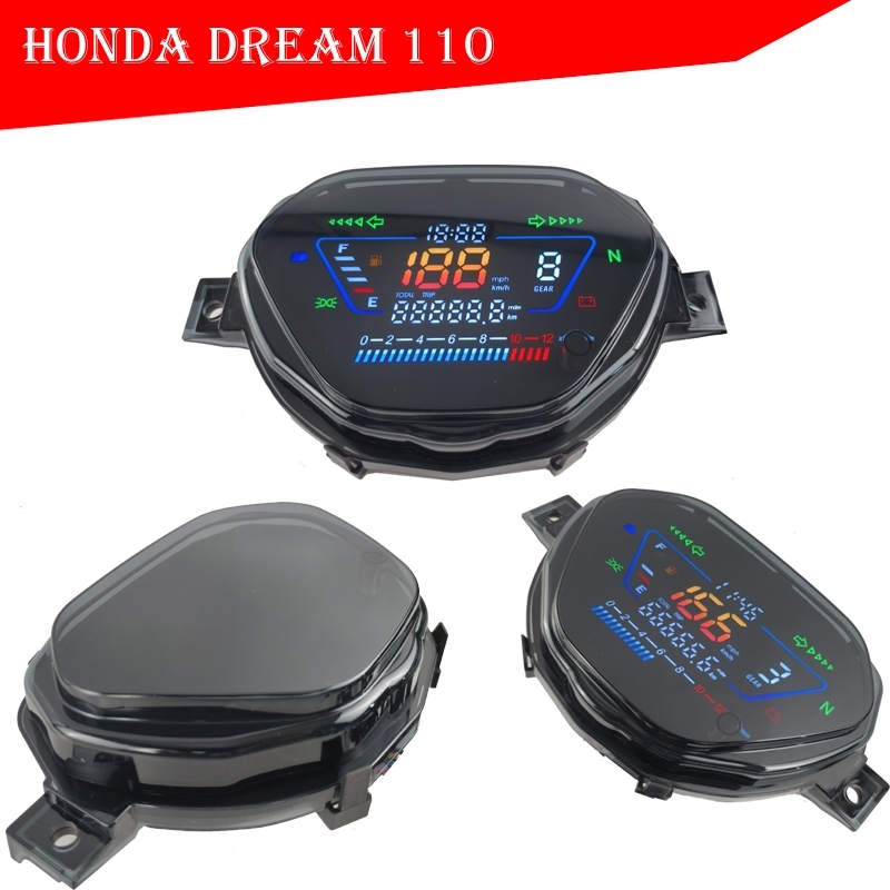 Digital Meter Odometer Tachometer For Honda Ex5 110 Fi Super Cub Dream ...