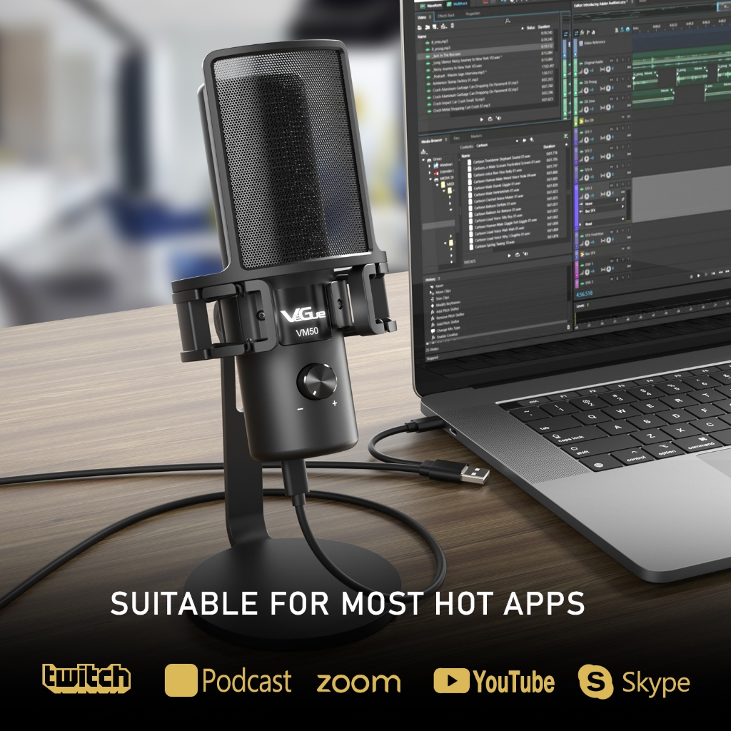 USB microphone condenser small microphone household live streaming ...