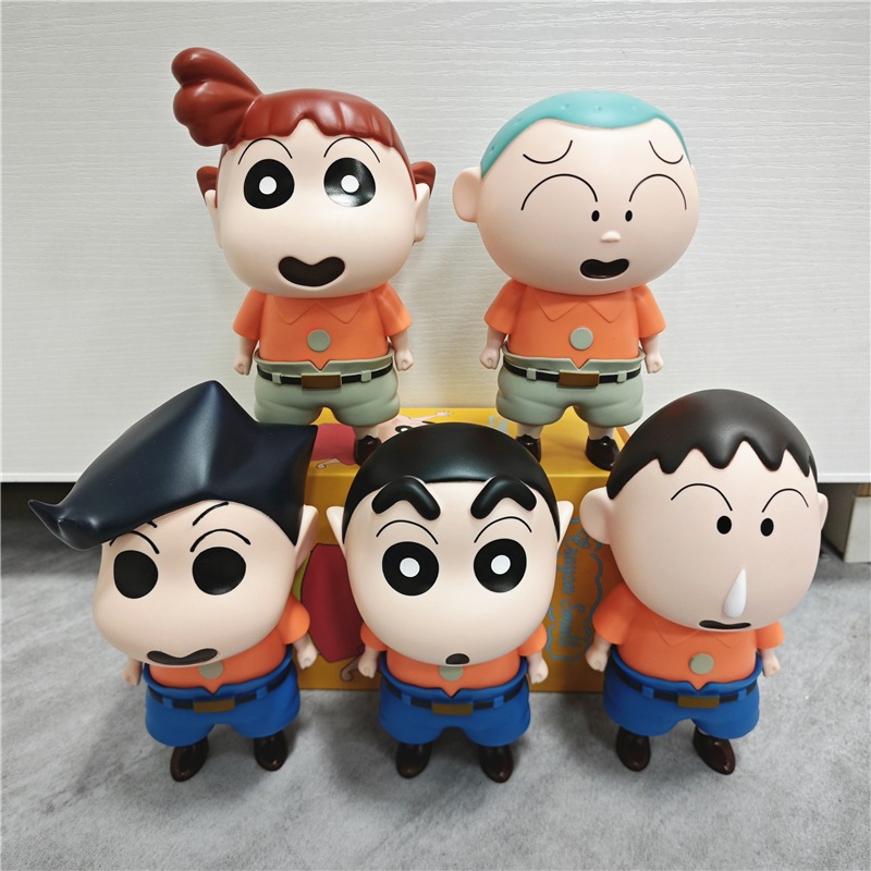5Pcs/Set 16cm Crayon Shin-chan Anime Figure Explorer Team Nohara ...