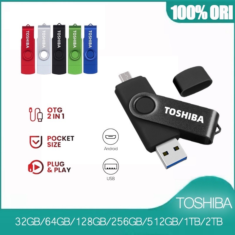 Toshiba OTG Flashdrive 32GB/64GGB/128GB/256GB/512GB/1TB/2TB LARGE ...