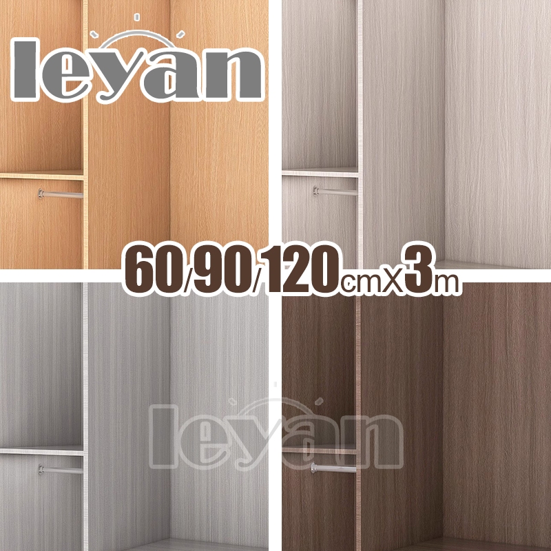 60/90/120cmx3m Wood Grain Sticker Waterproof Self-Adhesive Desktop ...