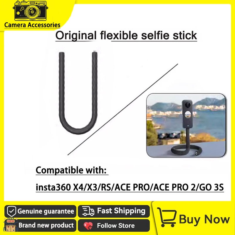 Original Insta360 Monkey Tail Mount Multi-purpose, flexible mount that for insta360 X4/X3/RS/ACE ...
