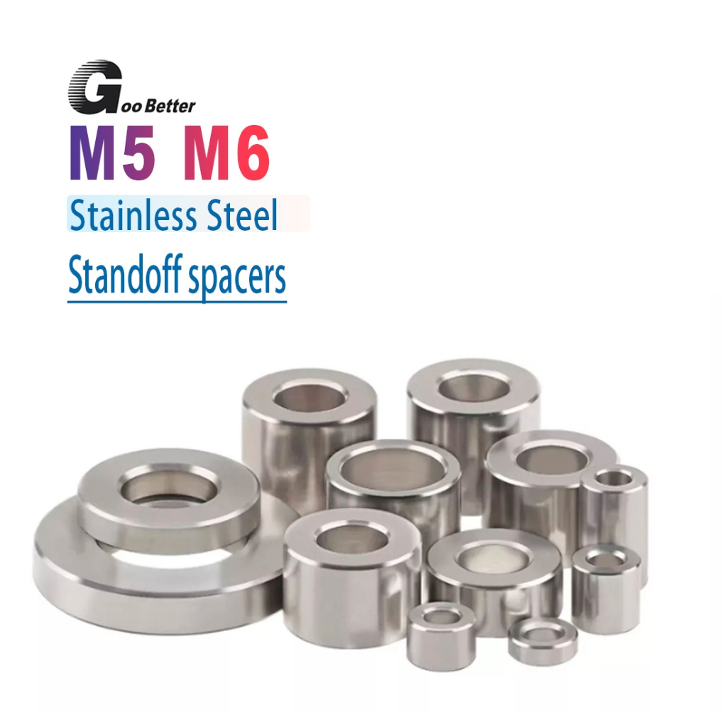 M5 M6 Stainless Steel Spacer - Standoff Collar Stand off Spacers Bush ...