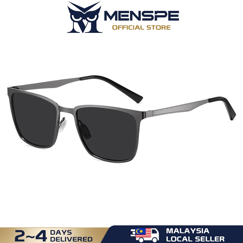 MENSPE Men Sunglasses UV400 Polarized Glasses Square Shape Sunglasses ...
