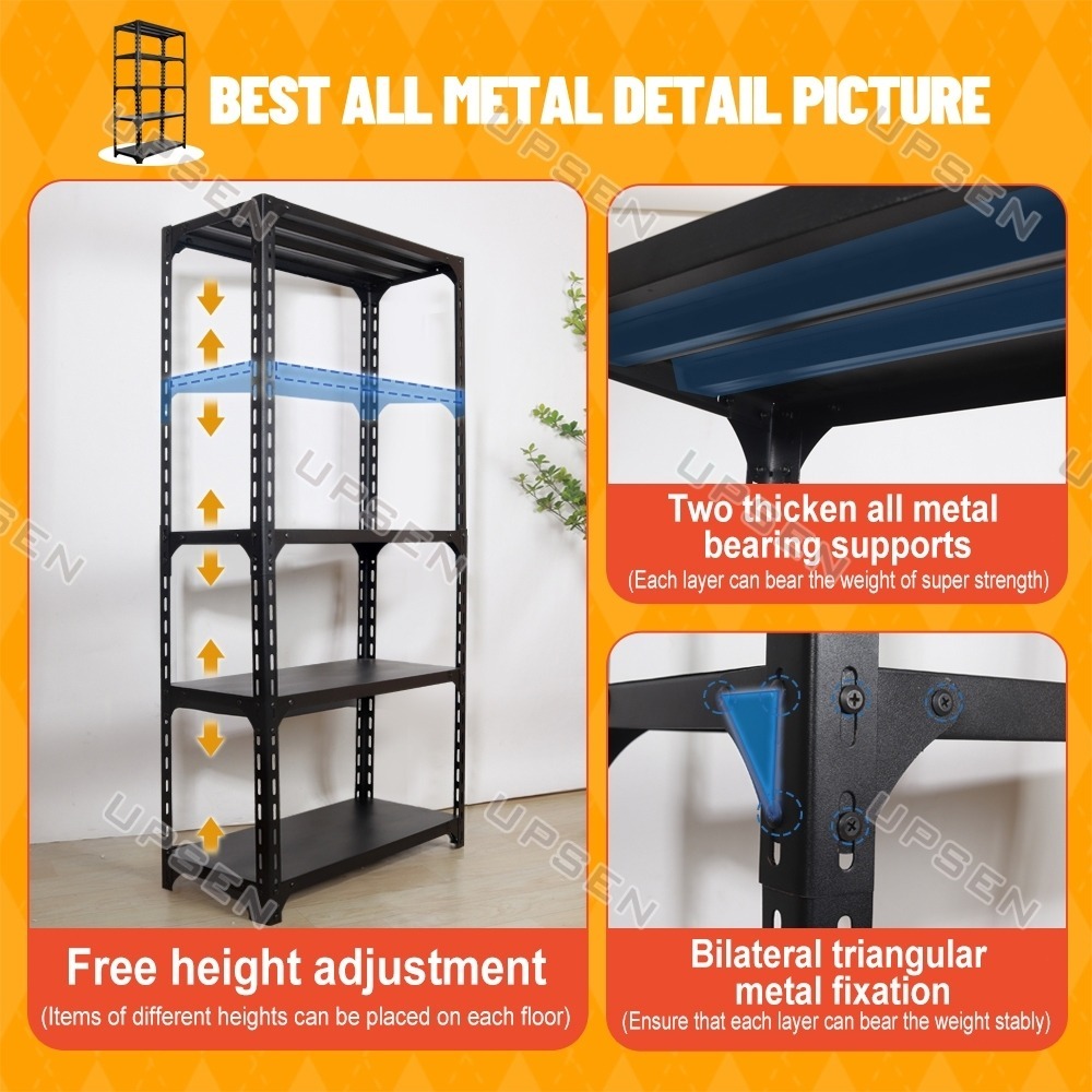 UPSEN 5 tier 120*50*200cm rak besi bertingkat metal rack heavy duty ...