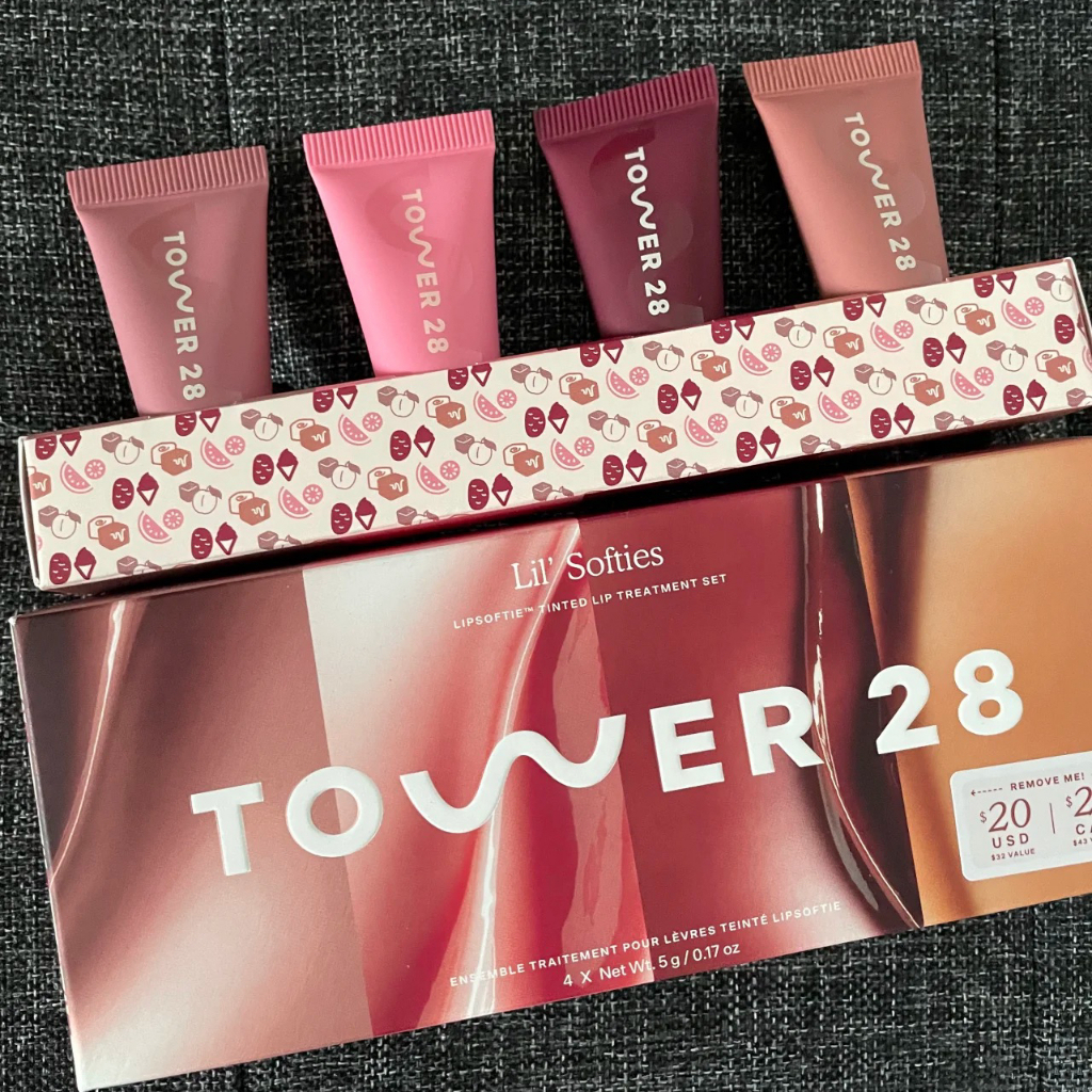 Tower 28 LIL' SOFTIES lip balm SET | Shopee Malaysia