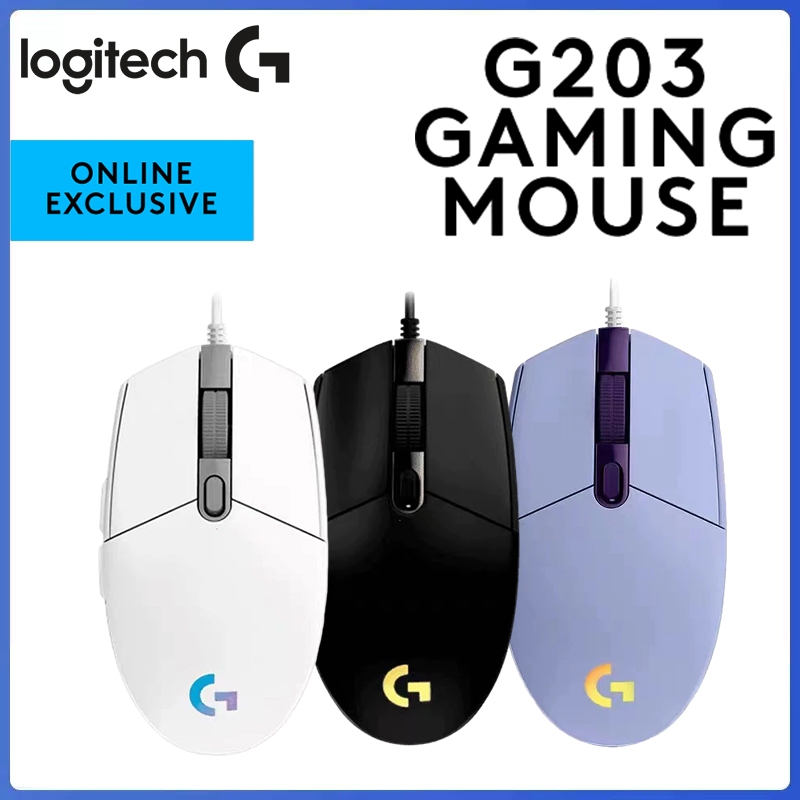 Logitech Gaming Mouse G203 2nd Gen 8,000 DPI, Rainbow Optical Effect ...