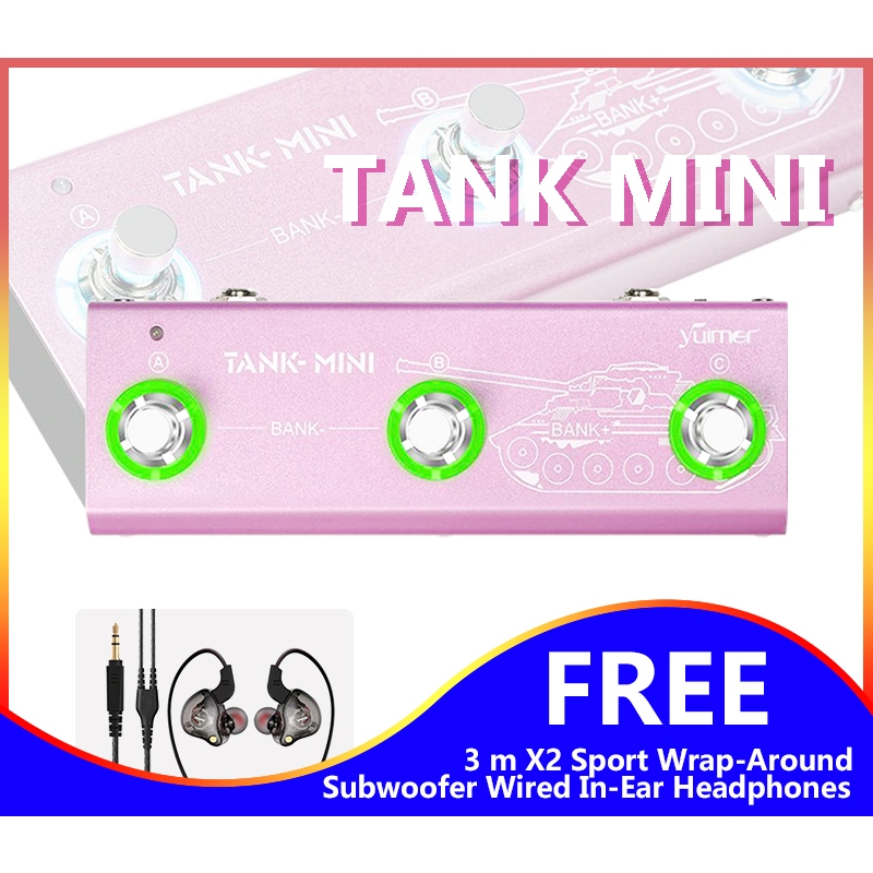 M-VAVE TANK MINI Electric Guitar Bass Multi Effects Pedal Supports Tone ...
