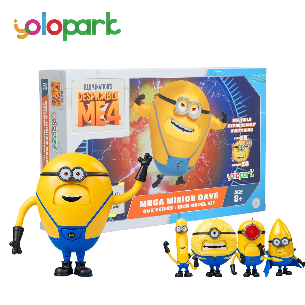 YOLOPARK AMK Series DM4 Minions Model kit Mega Minion Action Figures ...