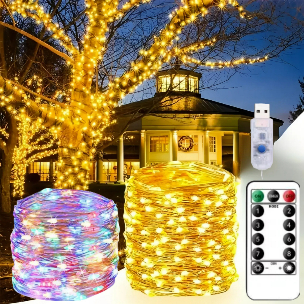 5/10/30M Remote Control USB Lampu Raya Light Led Light String Fairy ...