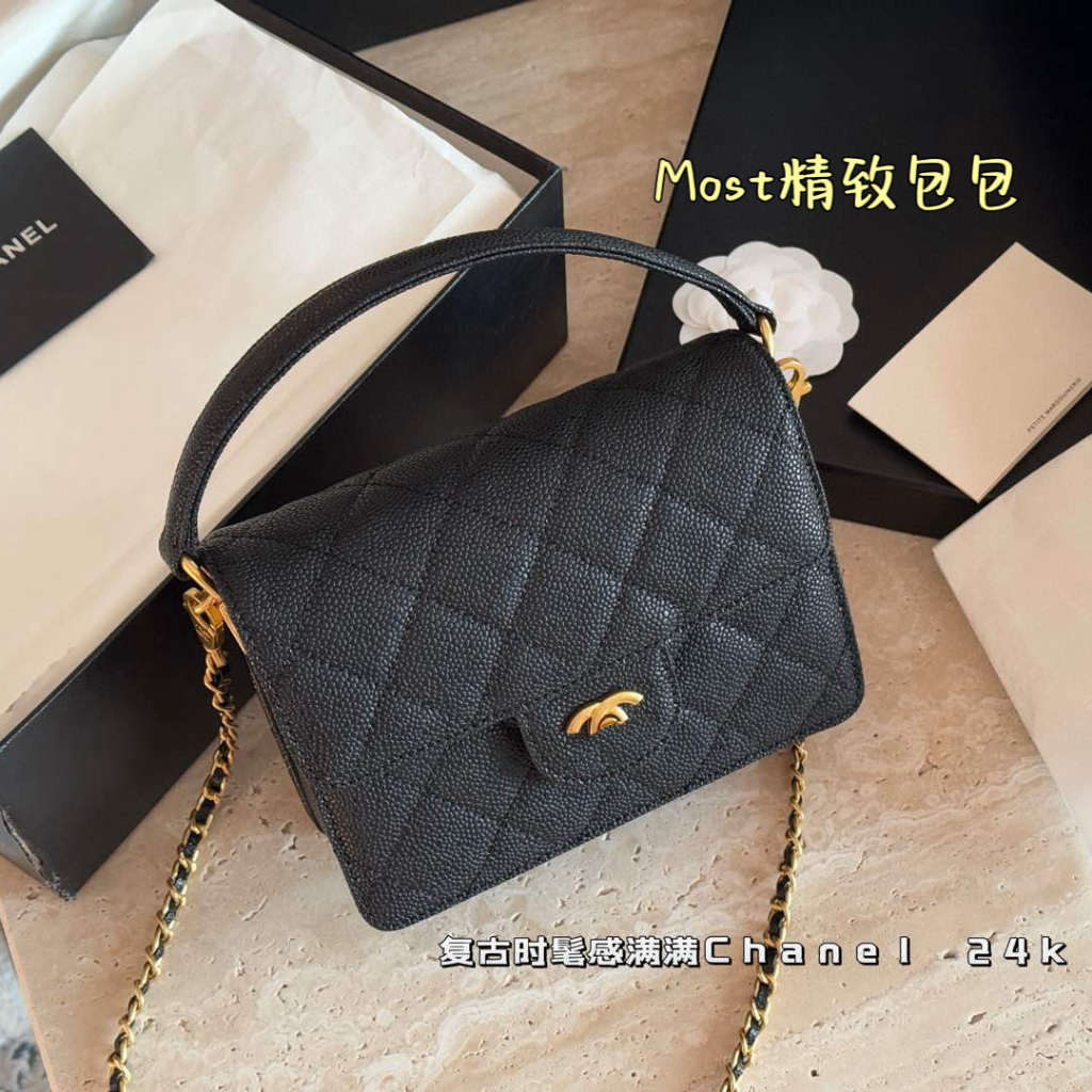 Handle lid chain genuine leather bag, slanted backpack, handbag, women ...