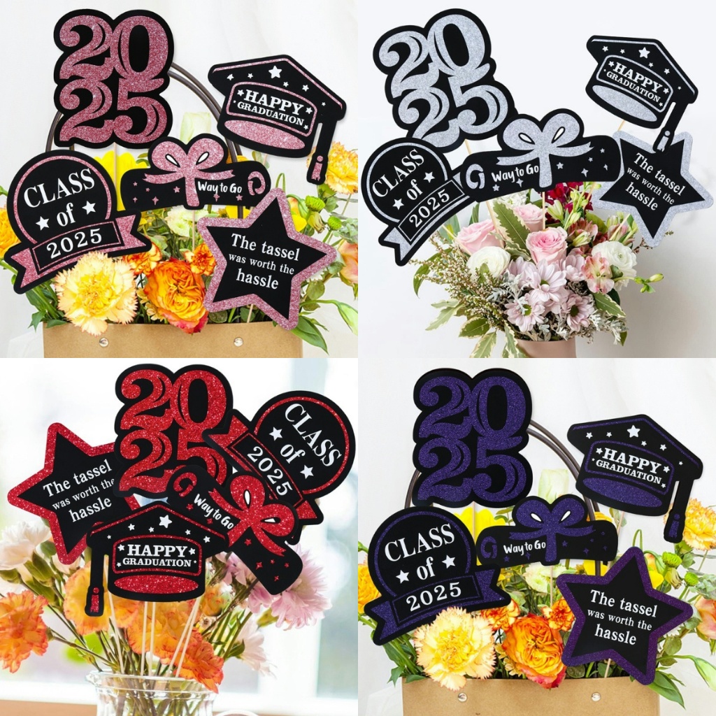 GRAD 2025 Centerpiece Sticks Congratulations Class of 2025 Table ...