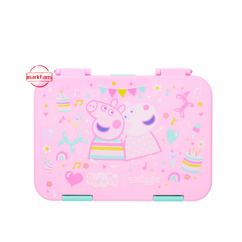 Smiggle Peppa Pig Happy Bento Lunchbox BPA Free Tritan Microwavable ...
