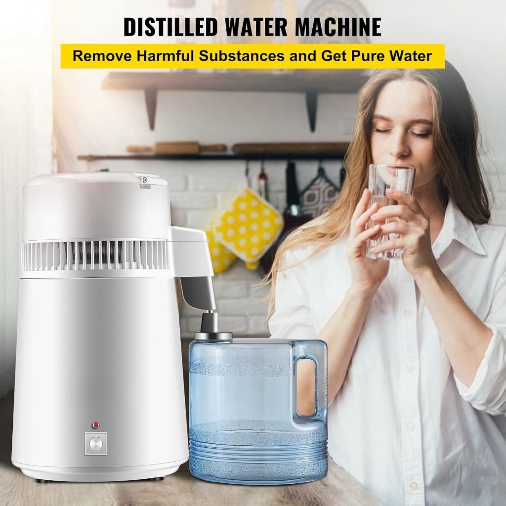 1.1 Gal Water Distiller, 750W Distilled Water Machine, 4L Distilling ...