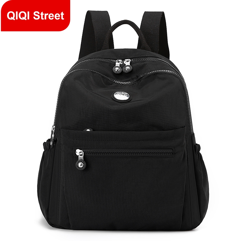 Korean version multi compartment backpack. fashionable and minimalist ...