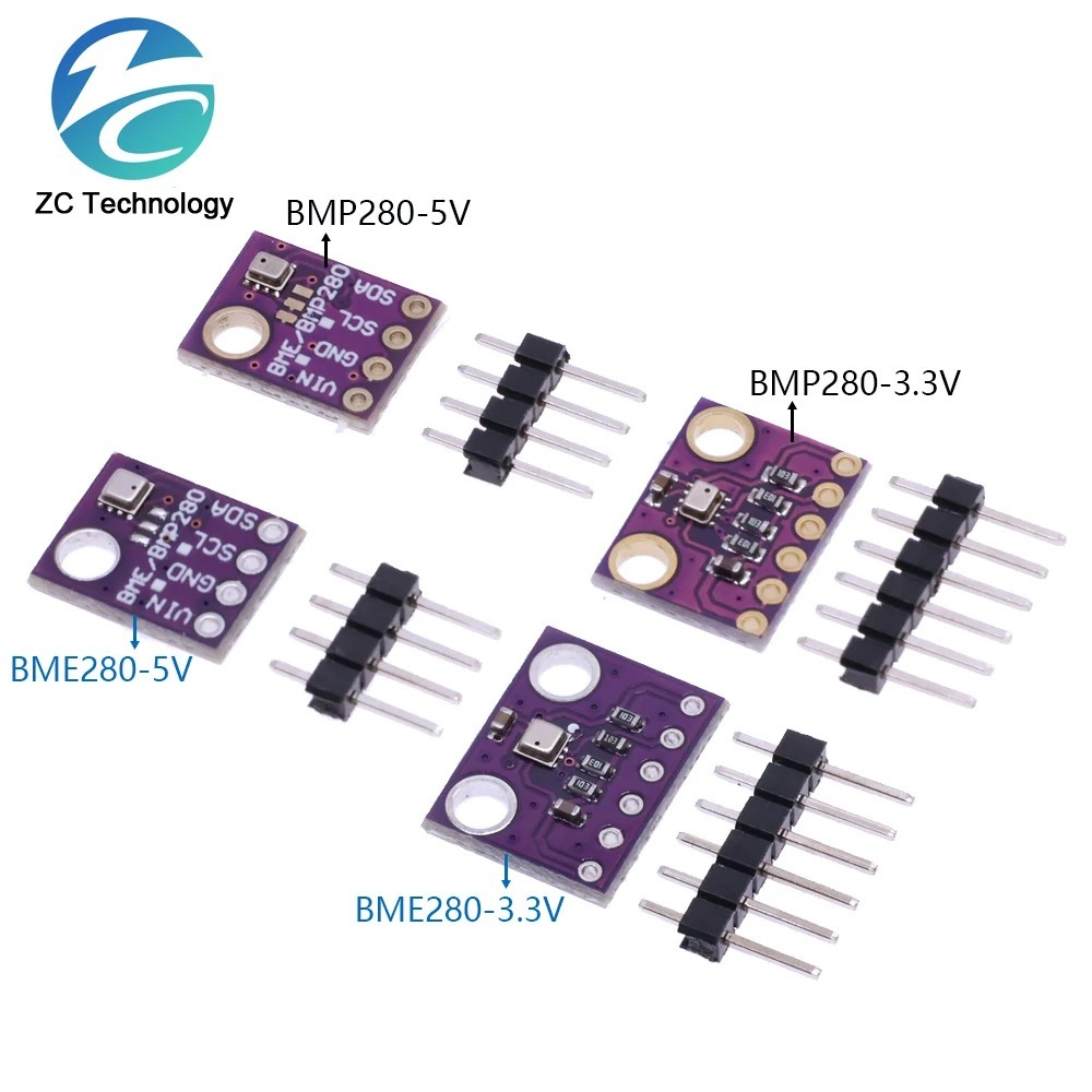 2In1 BMP280 3.3V I2C SPI 1.8-5V Digital Sensor Temperature Barometric Air Pressure Module For ...