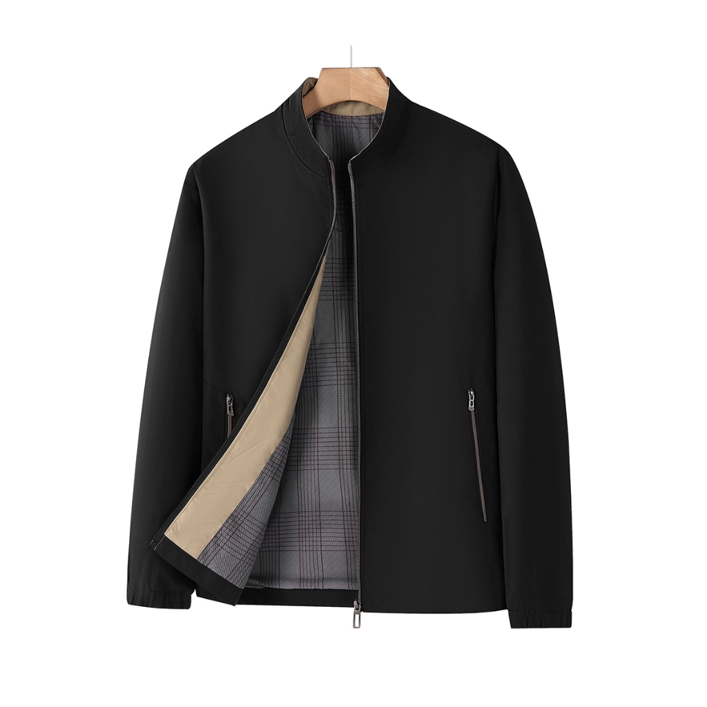 Men's Stand Up Collar Business Casual Jacket Minimalist Executive ...