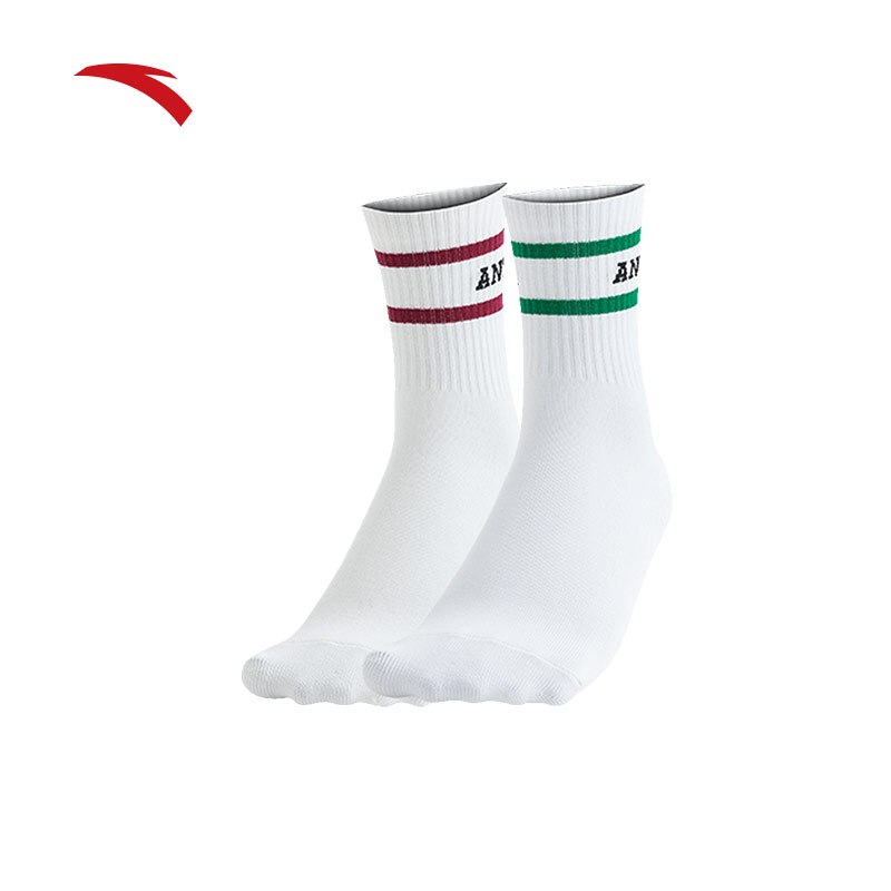 [2 Pairs] ANTA Mid-Cut Stoking Panjang Walking Jogging Training Sport ...