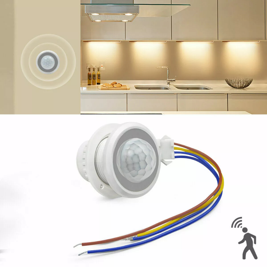 Mini Led Downlight Motion Sensor 220V Automatic Step Lighting Pir ...
