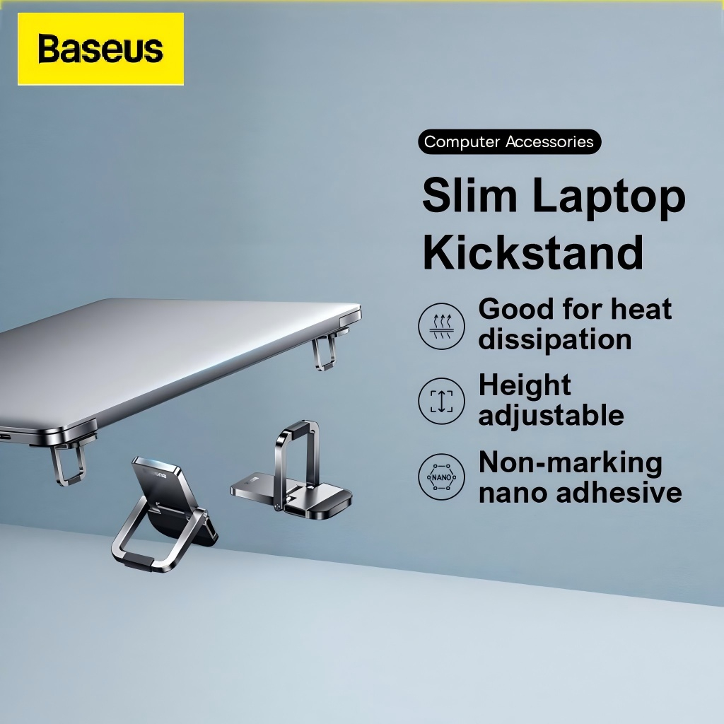 Baseus Laptop Stand for Desk Computer 2pcs Portable Notebook Holder ...