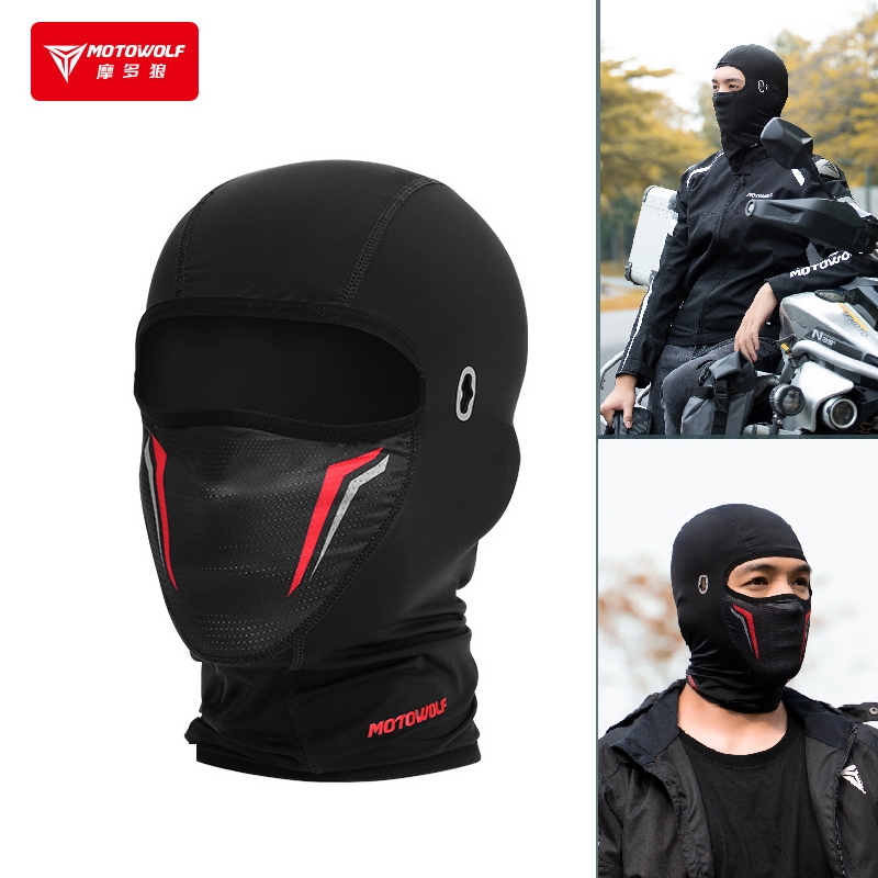MOTOWOLF Balaclava Men Women Cooling Ice Silk Face Mask Sun UV ...