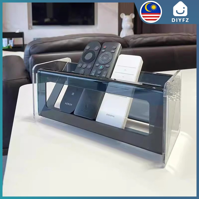 Acrylic TV remote control holder home Remote control storage shelf ...