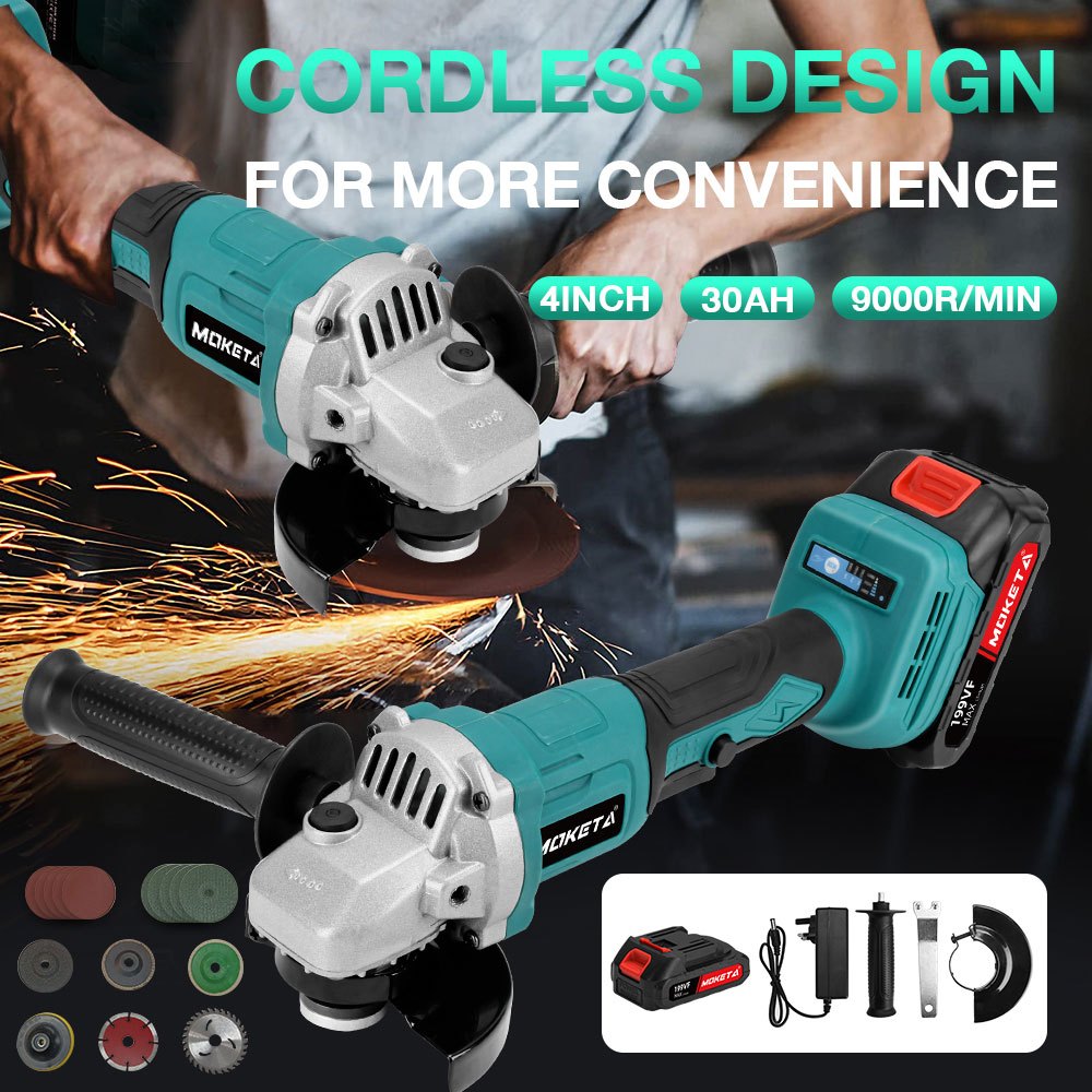 21V Cordless Brushless Grinder Cutting Machine Brushless Cordless Angle ...