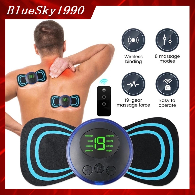 【READY STOCK】EMS Mini Massager, USB Rechargeable Neck Massage Patch ...