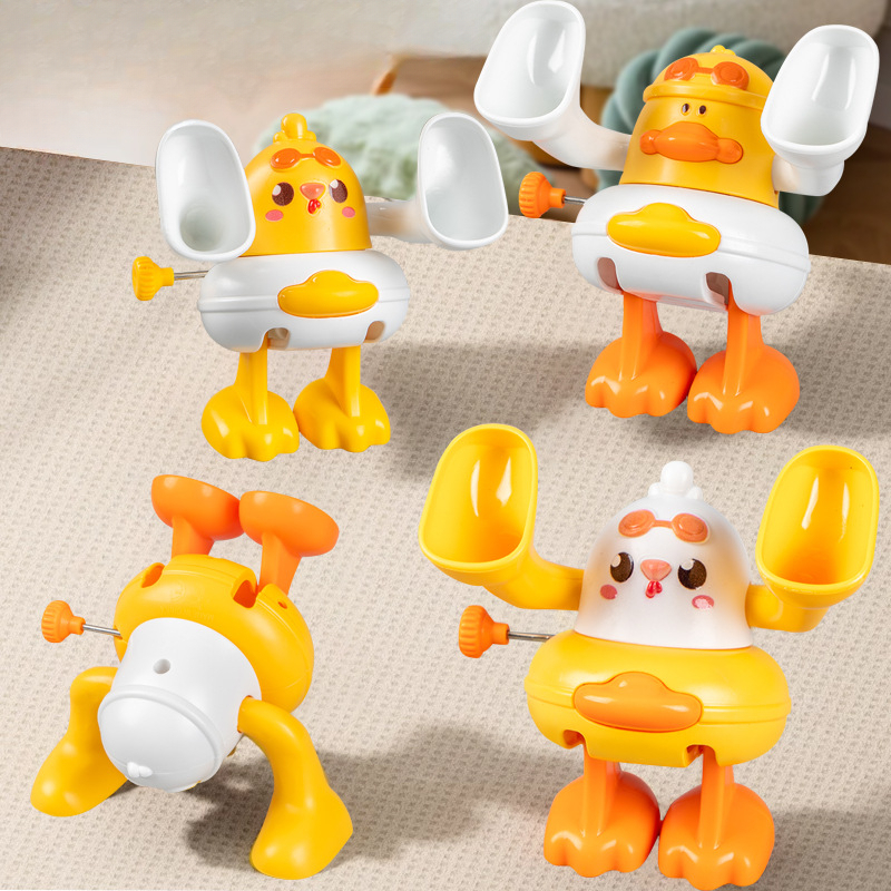 Chicken Clockwork Wind Up Toys Plastic Animal Jumping Toys Funny Wind ...