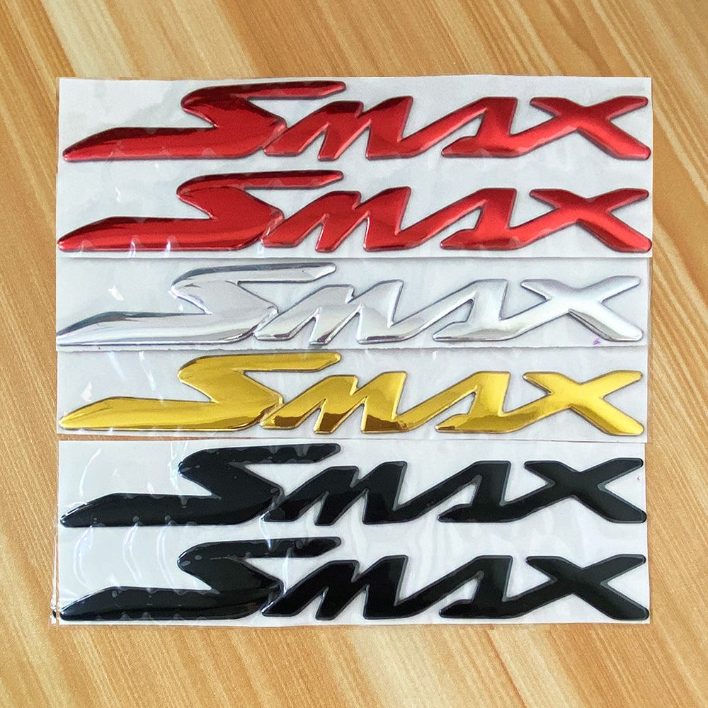 Motorcycle 3D Tank Emblem Stickers SMAX Logo Decals For Yamaha SMAX ...