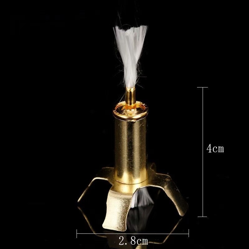 Fiber Wick Liquid Butter Wick Alloy Wick Four-legged Wick Stand Old ...