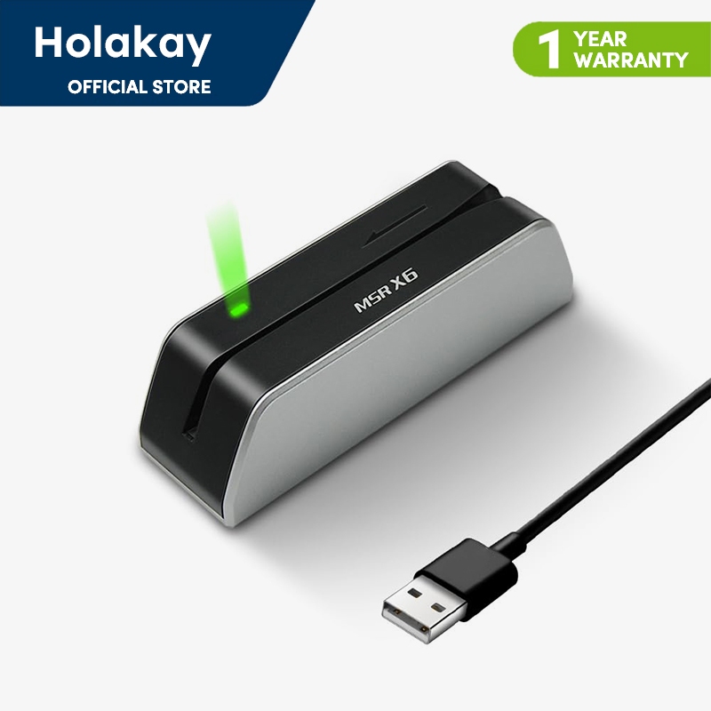 MSRX6 MSR X6 USB Swipe Magstripe Credit Card Reader Writer Smallest ...