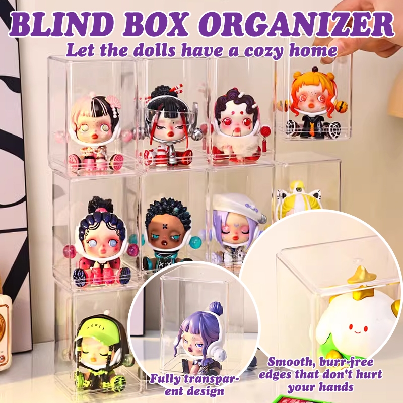 Blind Box Figure Doll Display Box Acrylic Case Small Model Storage ...