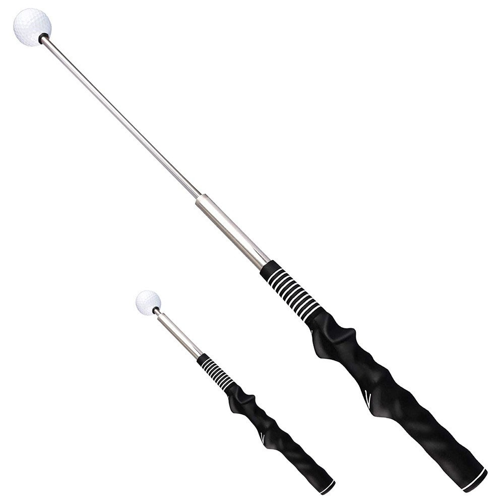 portable telescopic right handed golf swing tempo trainer golf swing ...