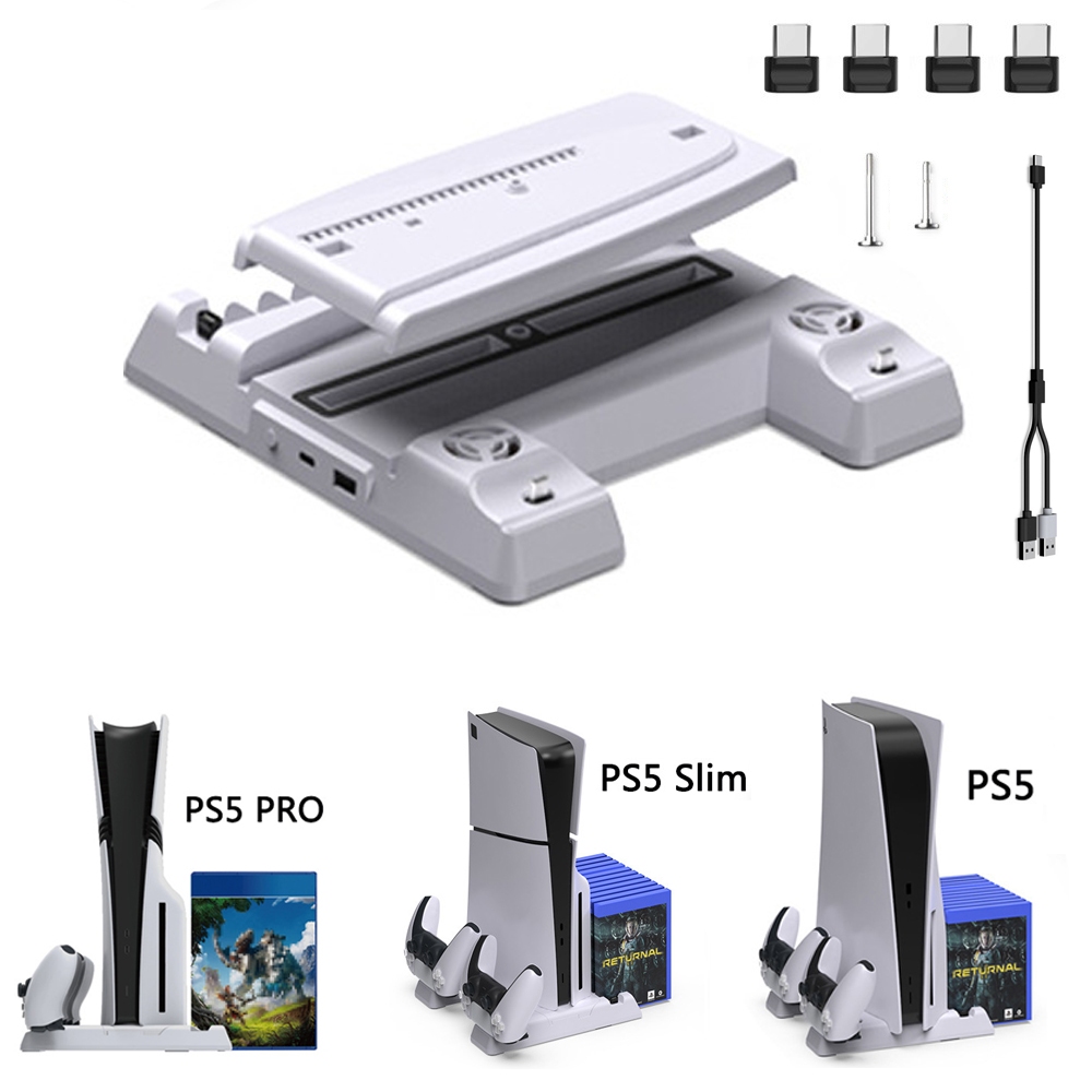 DOBE Multifunctional Cooling Charging Dock with Disc Storage for PS5 ...