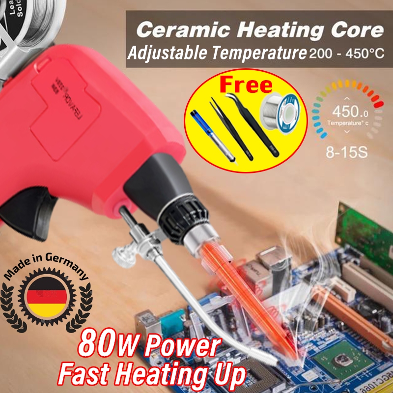 80W Power Fast Heating Up Soldering gun Soldering Iron gun Automatic ...
