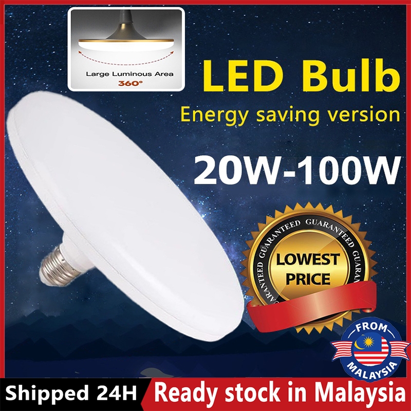 [Local Shipment] E27 LED Bulb Super Bright UFO Foco LED Lamp 20-100W ...