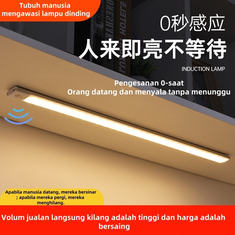 050222Ultra thin human body induction lamp, intelligent rechargeable ...