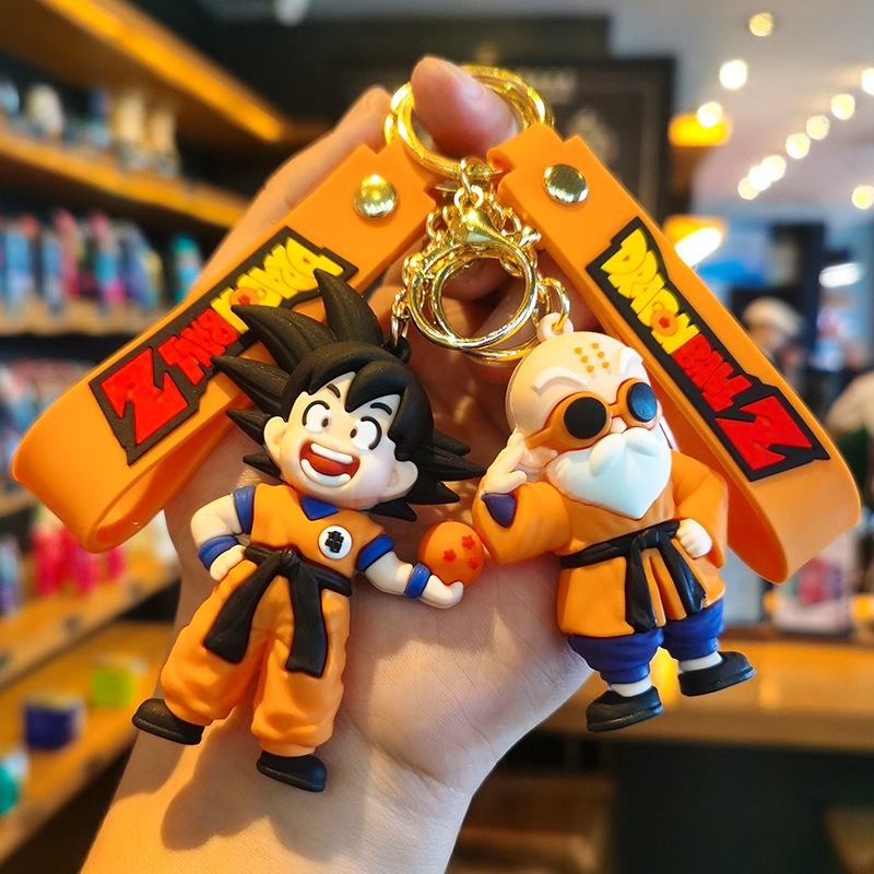 New Dragon Ball Keychain Cartoon Car Keychain Gift Son Goku Vegeta Cute ...