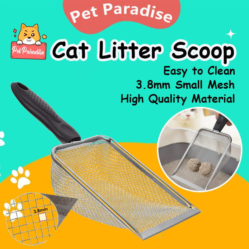 Cat Litter Scoop Premium Stainless Steel Metal Penyedok Pasir Kucing ...