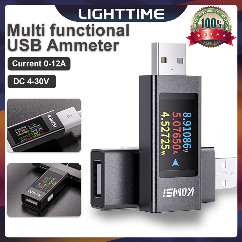 USB Tester DC Voltage Meter Digital Display Ammeter Power Meter ...